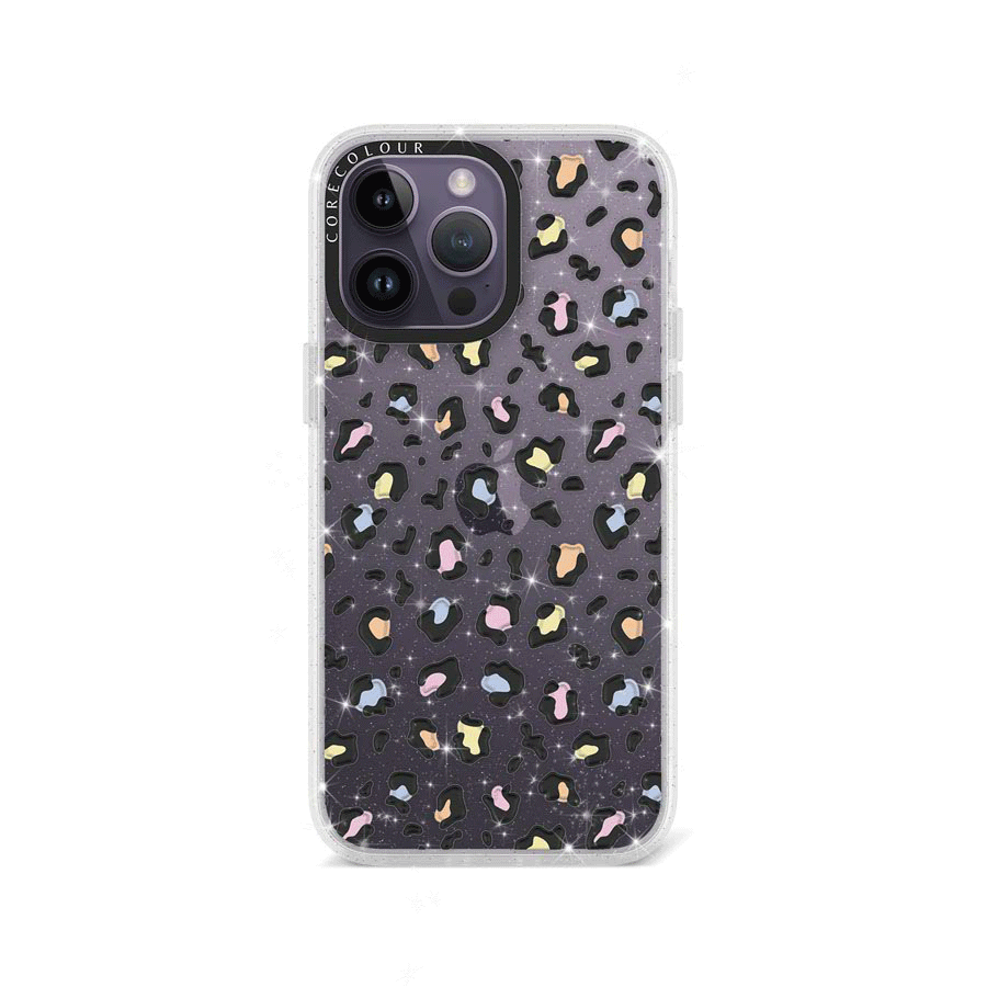 Iphone 14 Pro Max Colourful Leopard Glitter Phone Case Corecolour Au