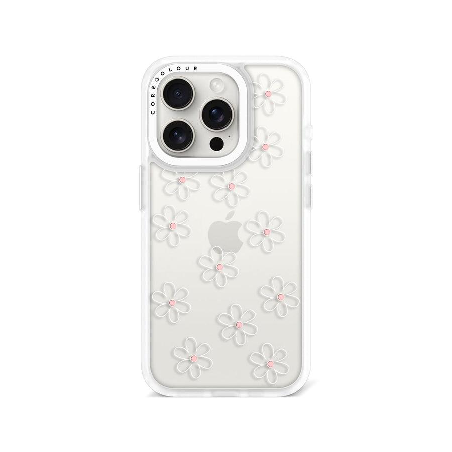 Iphone 15 Pro White Flower Minimal Line Phone Case Corecolour Au